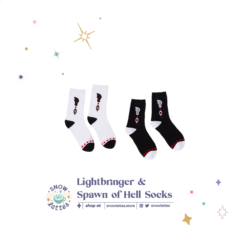 Lightbringer and Spawn of Hell Socks – SNOWLATTES