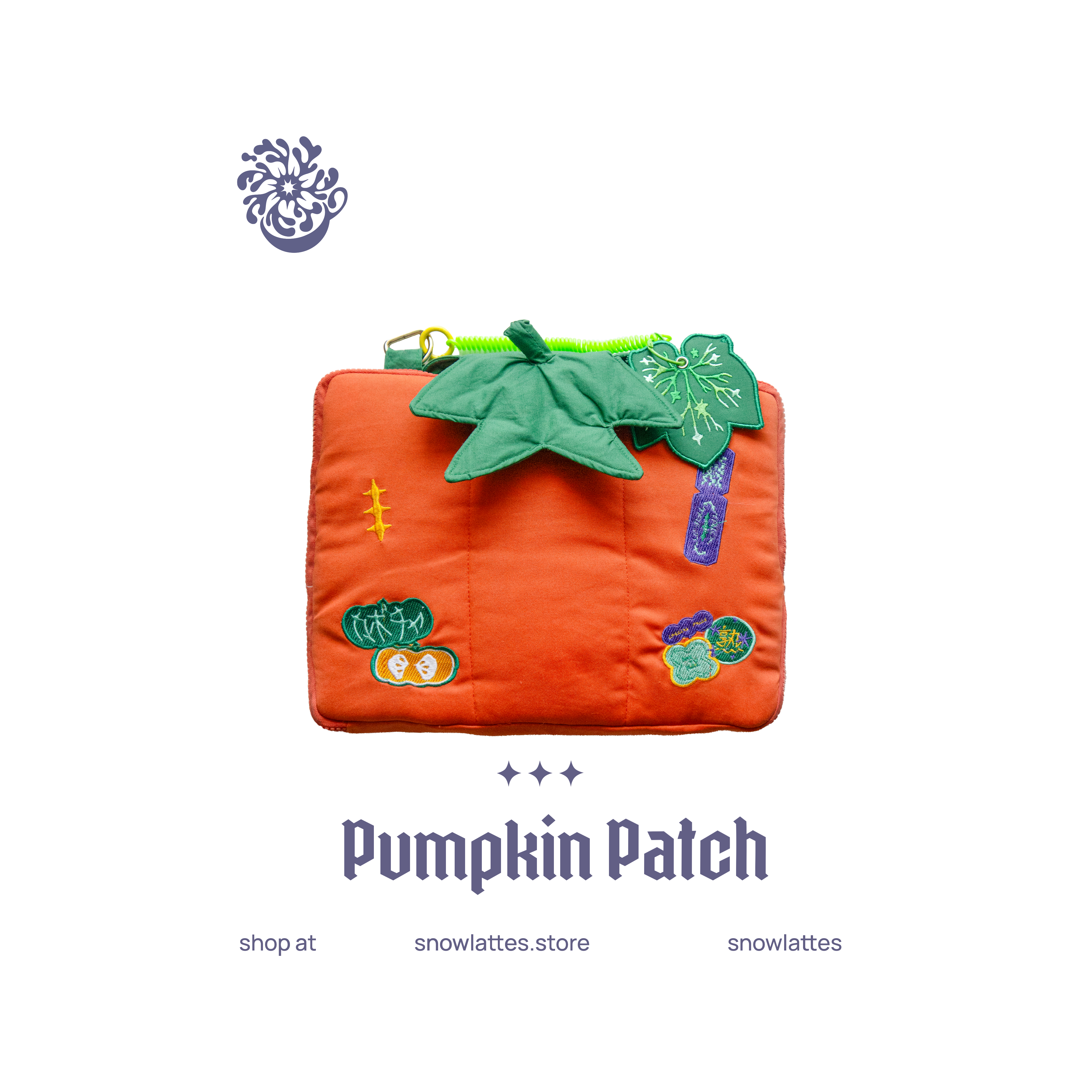 Pumpkin Patch Tablet Sleeve Cover 14" 🎃 – SNOWLATTES