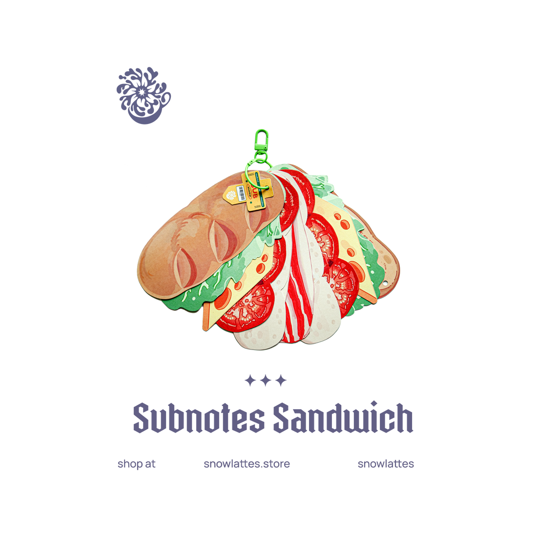 Subnotes Sandwich Memopad 🌯 – SNOWLATTES