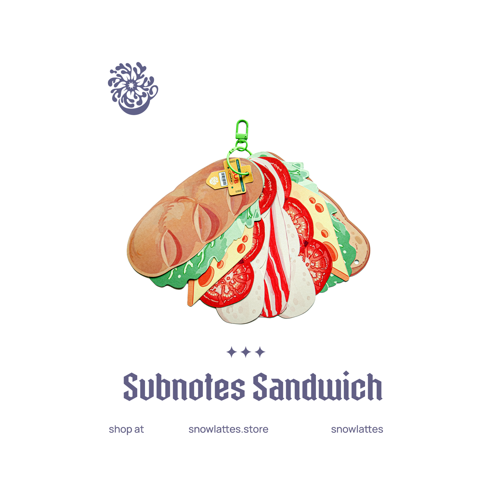 Subnotes Sandwich Memopad 🌯 – SNOWLATTES